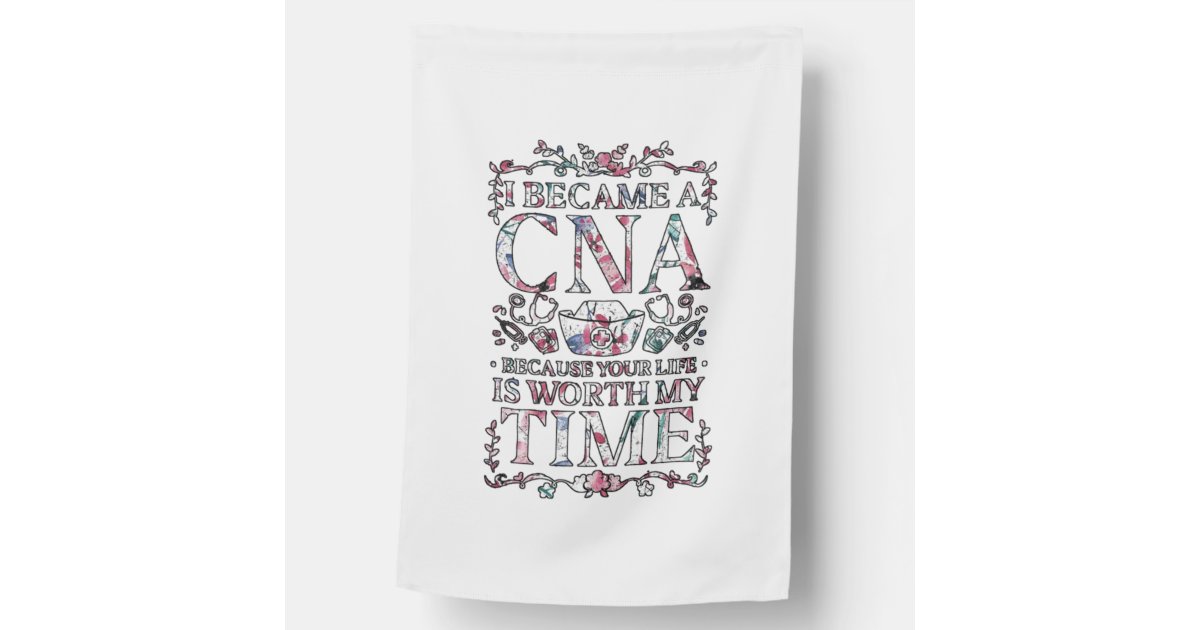 cna Nurse House Flag | Zazzle