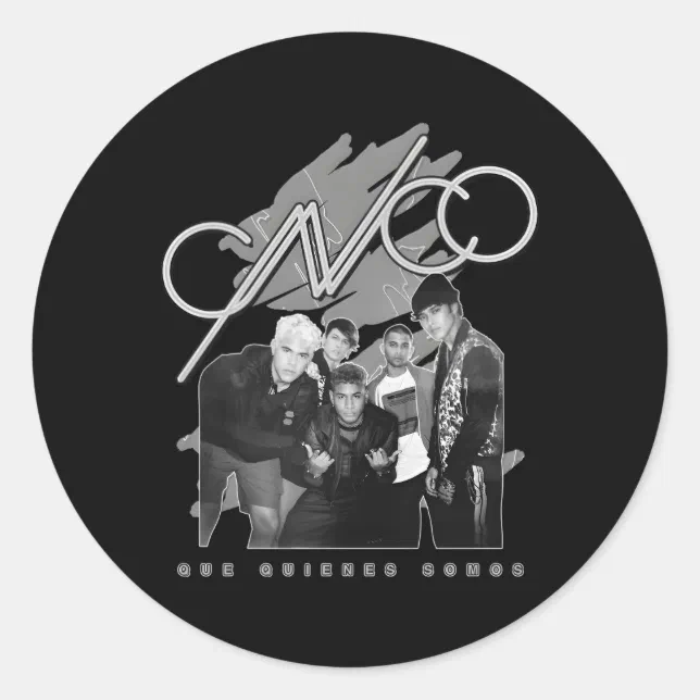 Cnco Official Black White Album Photo Classic Round Sticker | Zazzle