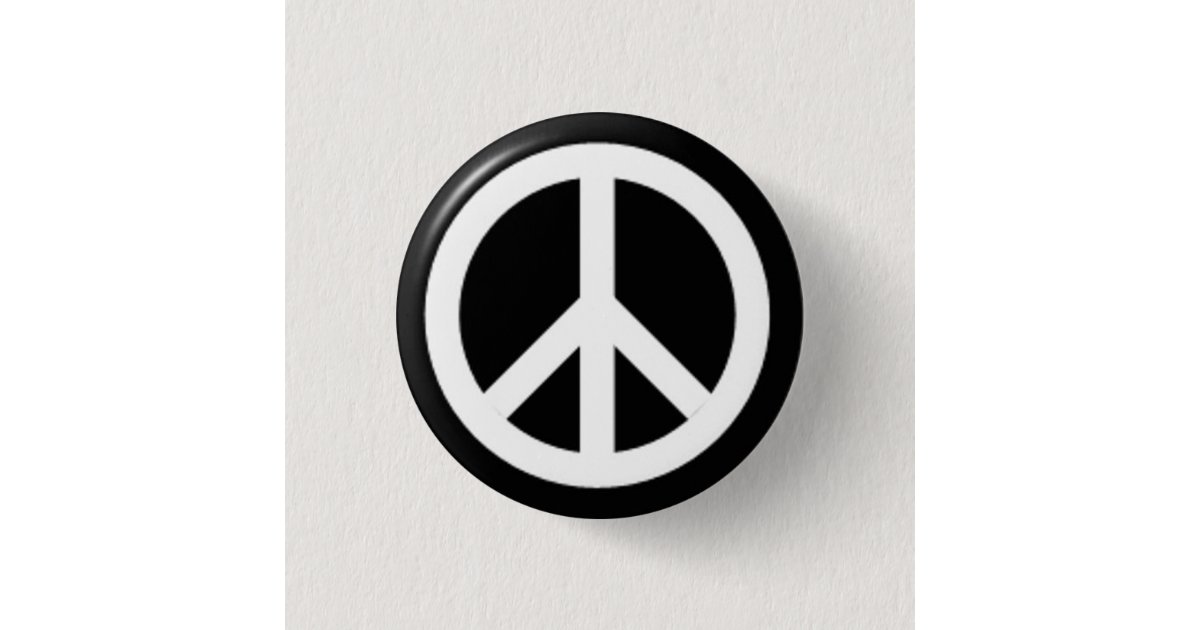 CND peace badge button pin vietnam war | Zazzle