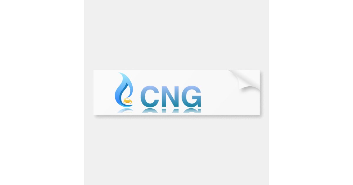 CNG Compressed Natural Gas Vehicle Sticker | Zazzle