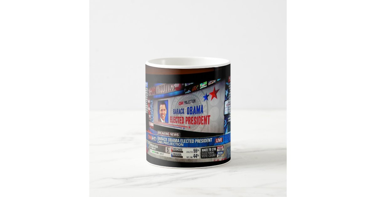 CNN: Obama Elected President Mug | Zazzle