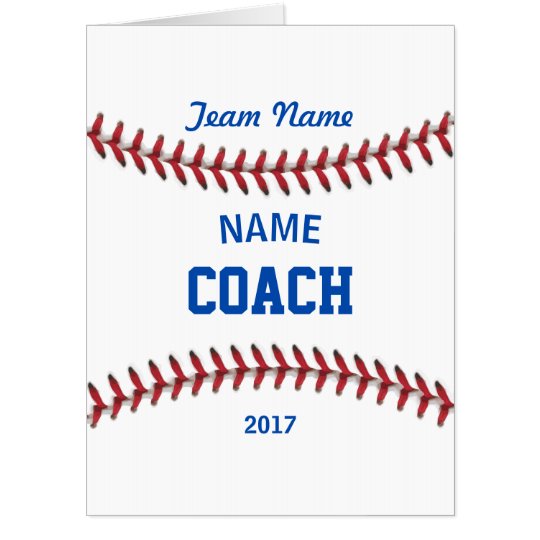 Coach Baseball Sport Card | Zazzle.com