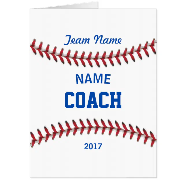 Coach Baseball Sport Card | Zazzle