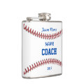 Coach Baseball Sport Flask | Zazzle