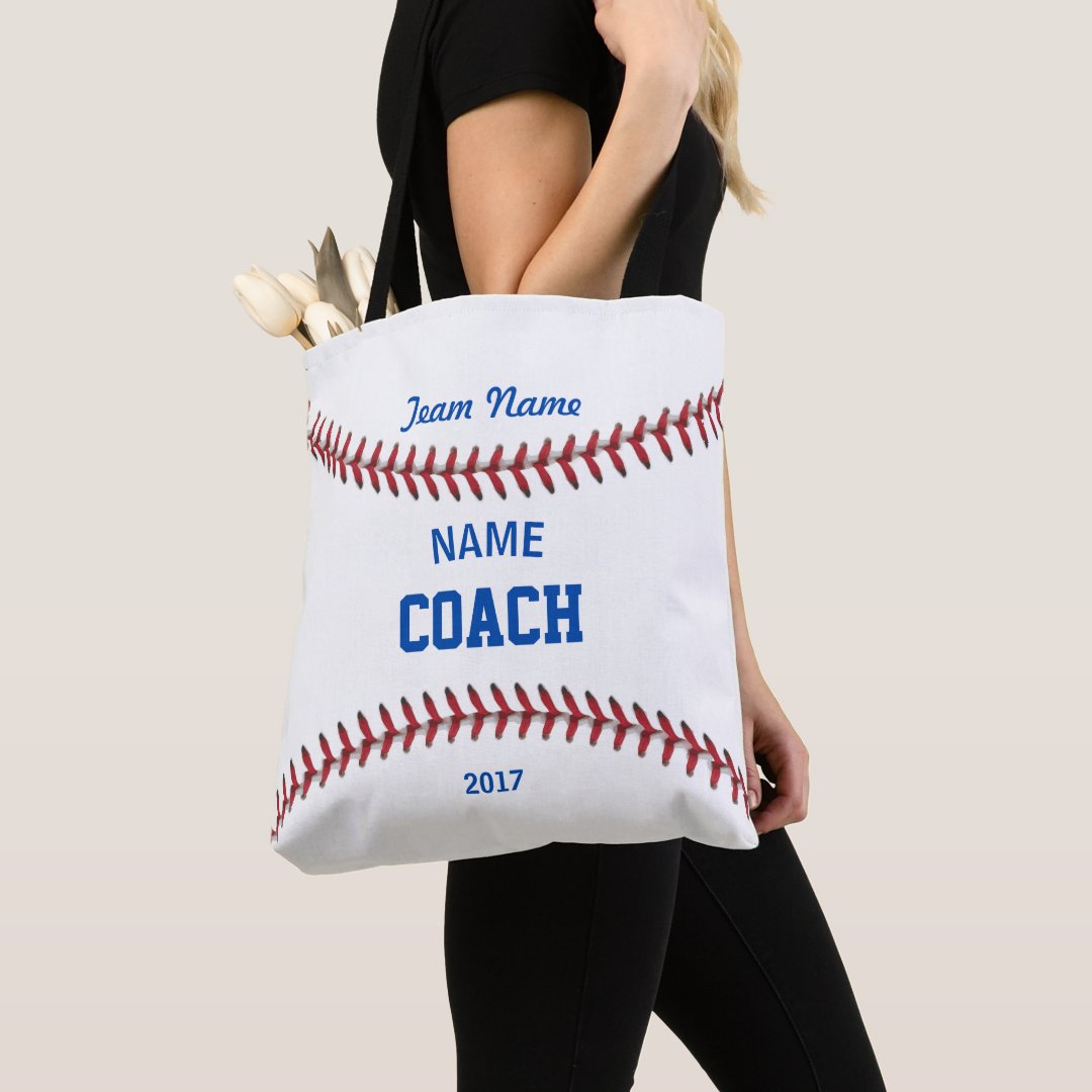 Coach Baseball Sport Tote Bag | Zazzle