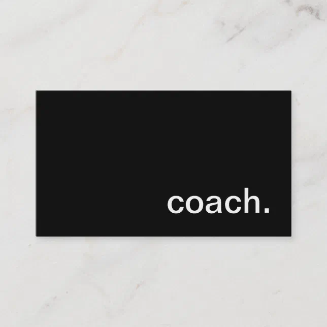 Coach Business Card | Zazzle