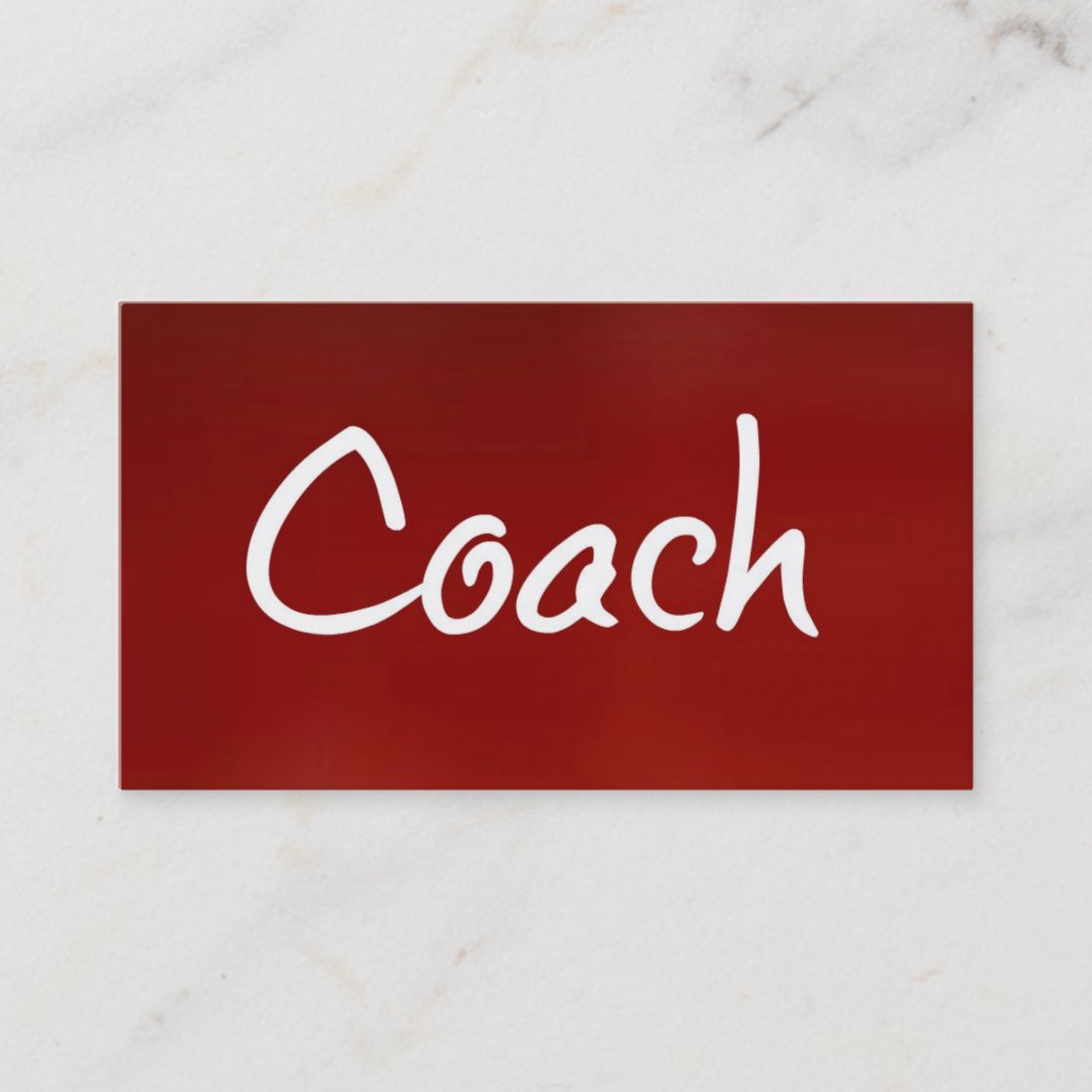 Coach Business Card | Zazzle
