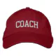 Coach Embroidered Baseball Hat / Cap - Red | Zazzle