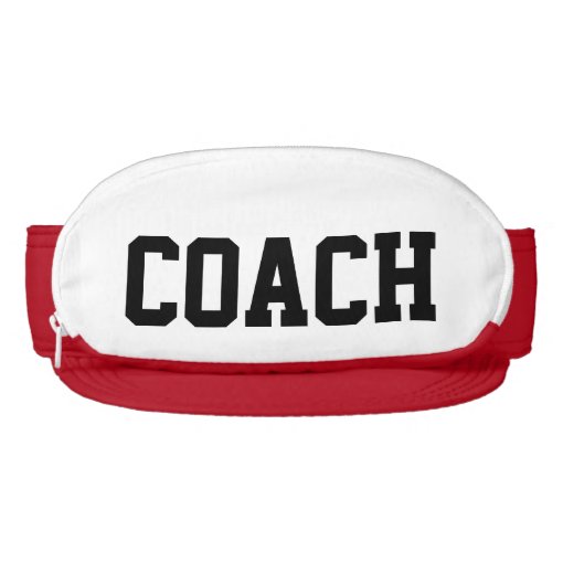 COACH sports sun visor cap with pouch | Zazzle