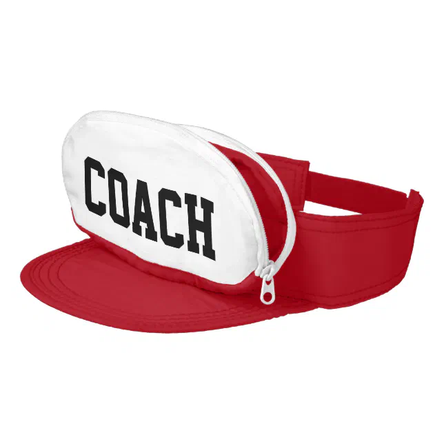 COACH sports sun visor cap with pouch | Zazzle