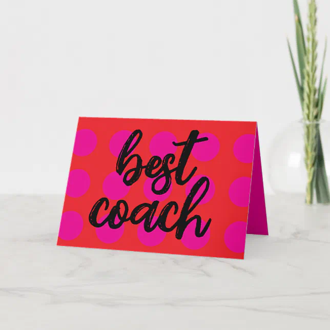 Coach Thank You Card, Coach Appreciation Card | Zazzle