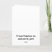 Coach Thank You Card, Rugby Bear in Blue | Zazzle