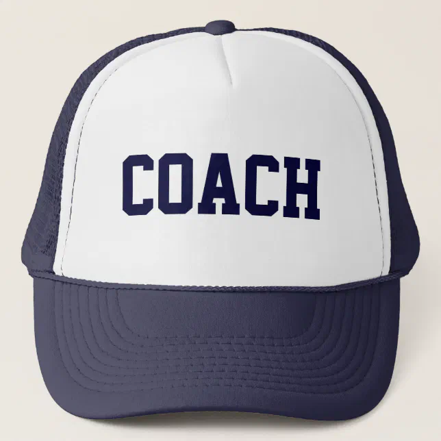 COACH Trucker Hat {Navy Blue} | Zazzle