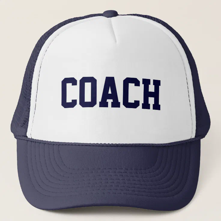 COACH Trucker Hat {Navy Blue} | Zazzle