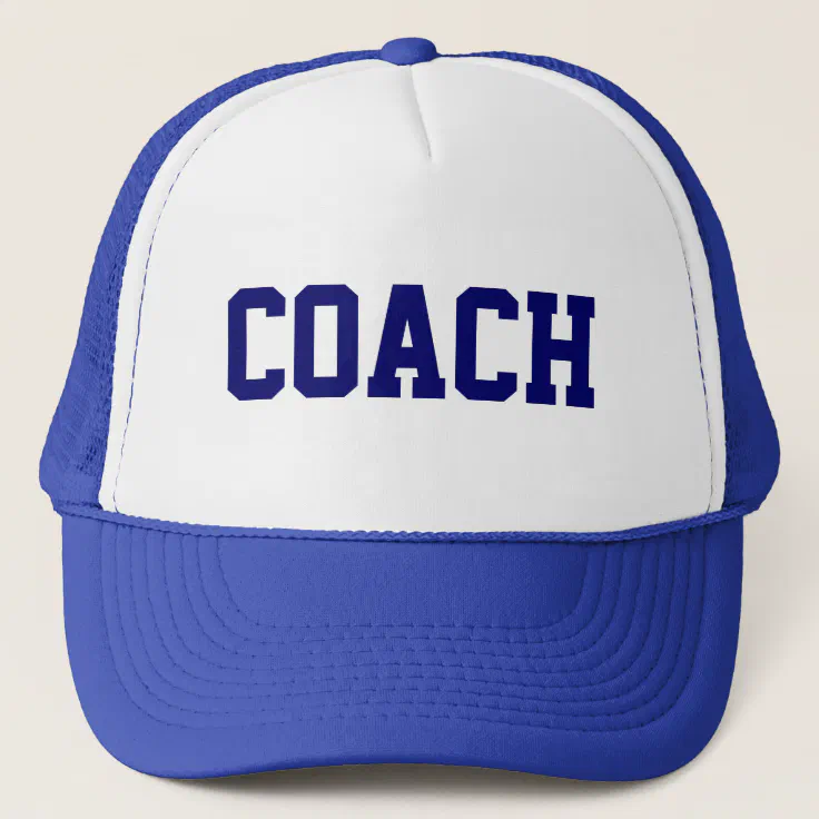 COACH Trucker Hat {Royal Blue} | Zazzle