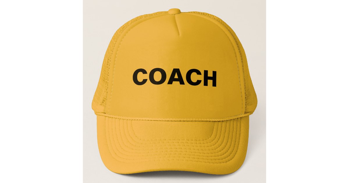 Coaches Hat | Zazzle
