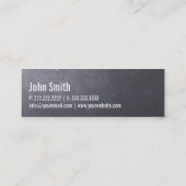 Coal Black Emcee Mini Business Card | Zazzle