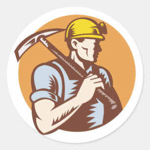 Coal Miner Stickers | Zazzle