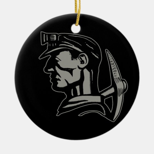 COAL MINER CERAMIC ORNAMENT | Zazzle.com