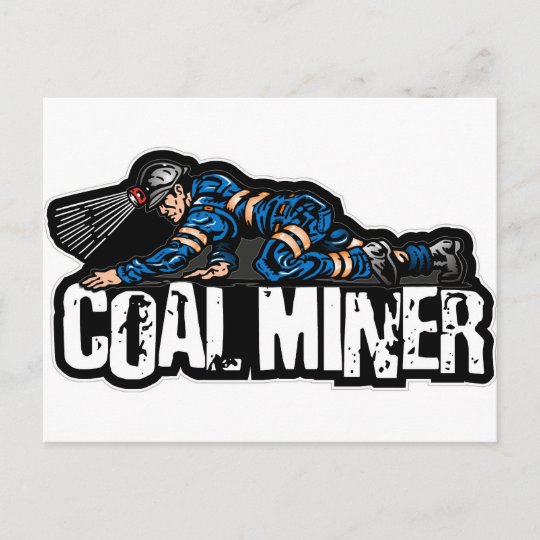COAL MINER POSTCARD | Zazzle.com