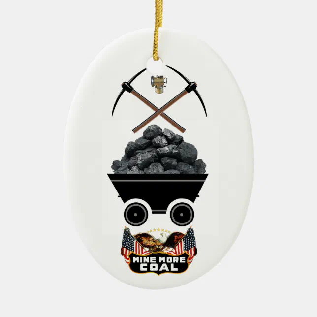 Coal Mining Ceramic Ornament | Zazzle