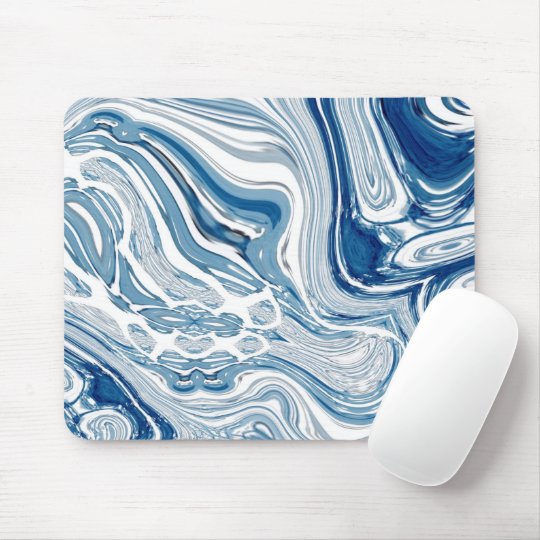 coast beach nautical waves watercolor blue swirls mouse pad | Zazzle.com
