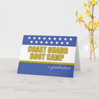 Coast Guard Boot Camp Graduation Card | Zazzle