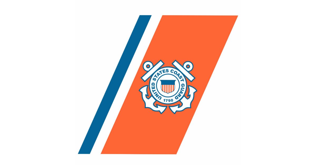 Coast Guard Racing Stripe Sculpture | Zazzle