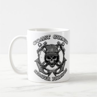 Coast Guard Skull Coffee Mug | Zazzle