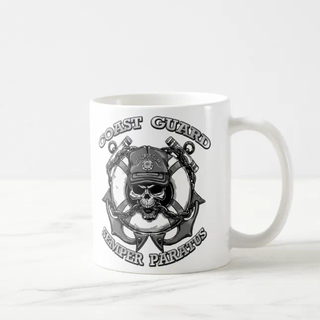 Coast Guard Skull Coffee Mug | Zazzle