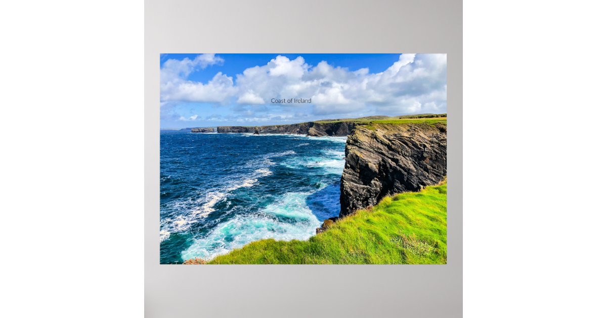 Coast of Ireland, photograph, Poster | Zazzle
