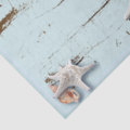 Coastal aqua blue beach wood starfish seashell tissue paper | Zazzle