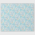 Coastal Beach Christmas SEAS & GREETINGS Wrapping Paper | Zazzle