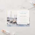 Coastal Boats at Harbor Seascape Weekend Party Invitation | Zazzle