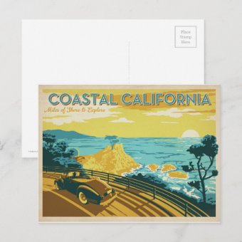 Coastal California Postcard | Zazzle