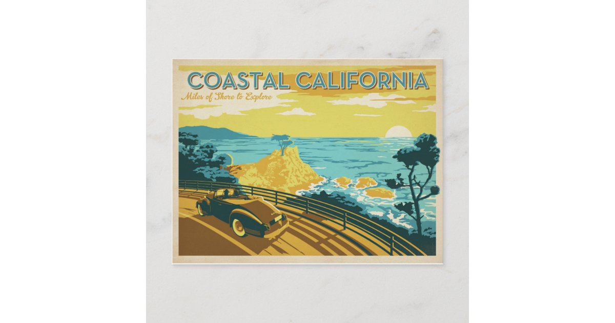 Coastal California Postcard | Zazzle