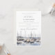 Coastal Harbor Boats Seascape Rehearsal Dinner Invitation | Zazzle