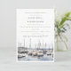 Coastal Harbor Boats Seascape Rehearsal Dinner Invitation | Zazzle