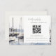 Coastal Harbor Boats Seascape Wedding QR Code RSVP Enclosure Card | Zazzle