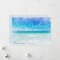 COASTAL HOLIDAY CARD Tropical Beach Christmas Sea | Zazzle