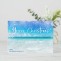 COASTAL HOLIDAY CARD Tropical Beach Christmas Sea | Zazzle