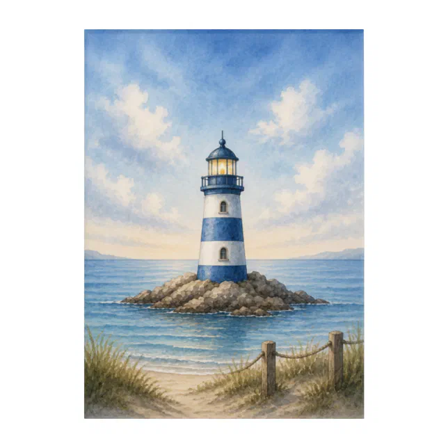 Coastal Lighthouse Acrylic Wall Hanging Print | Zazzle