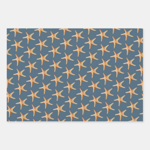 Coastal, Nautical Beach Matching Designs Wrapping Paper Sheets | Zazzle