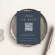 Coastal Navy QR Code Wedding RSVP Enclosure Card | Zazzle