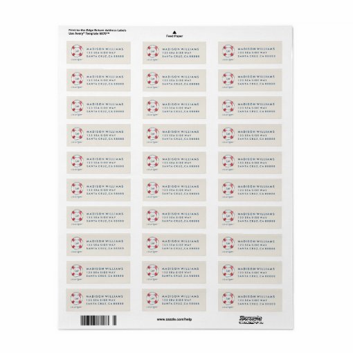 Coastal Quote | Love is the best lifesaver Label | Zazzle