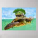 Coastal -Sea Turtle Island Poster | Zazzle