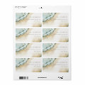 Coastal Sea Waves Sand Beach Nautical Address Label | Zazzle