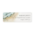 Coastal Sea Waves Sand Beach Nautical Address Label | Zazzle
