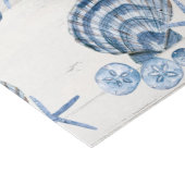 Coastal Starfish Beach Seashells Blue White Wood T Tissue Paper | Zazzle