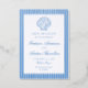 Coastal Stripes Seashell Wedding Save the Date Letterpress Photo Cards ...